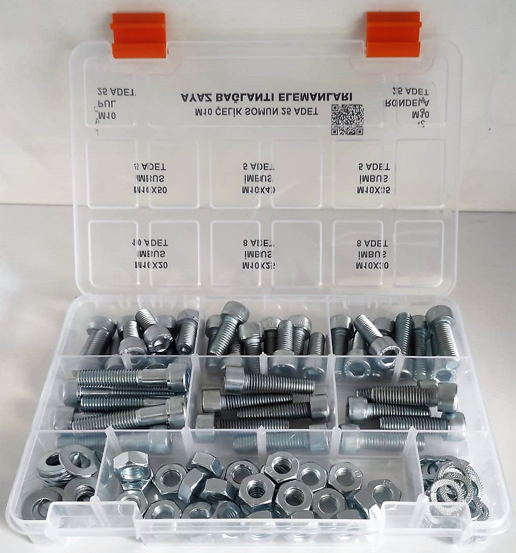 Ay-Civ Ayaz M10 İmbus Civata Seti 117 Parça Dın 912 Alyan | Çiviler ve ...